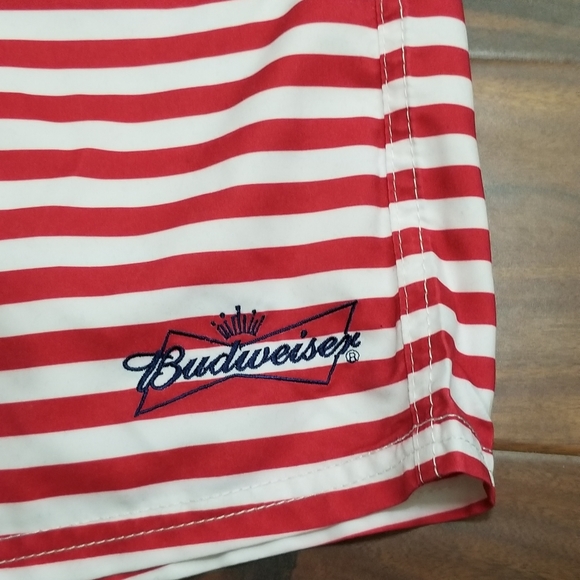 Budweiser | Shorts | Budweiser Board Shorts Mens Large Red White Blue ...